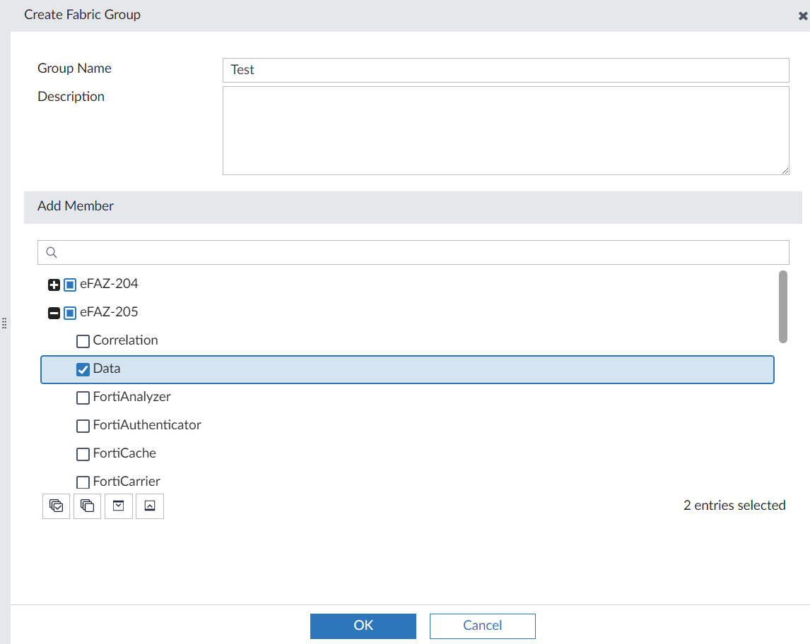Fabric of FAZ: Central report support and creating Fabric groups | FortiAnalyzer 7.4.0 ...